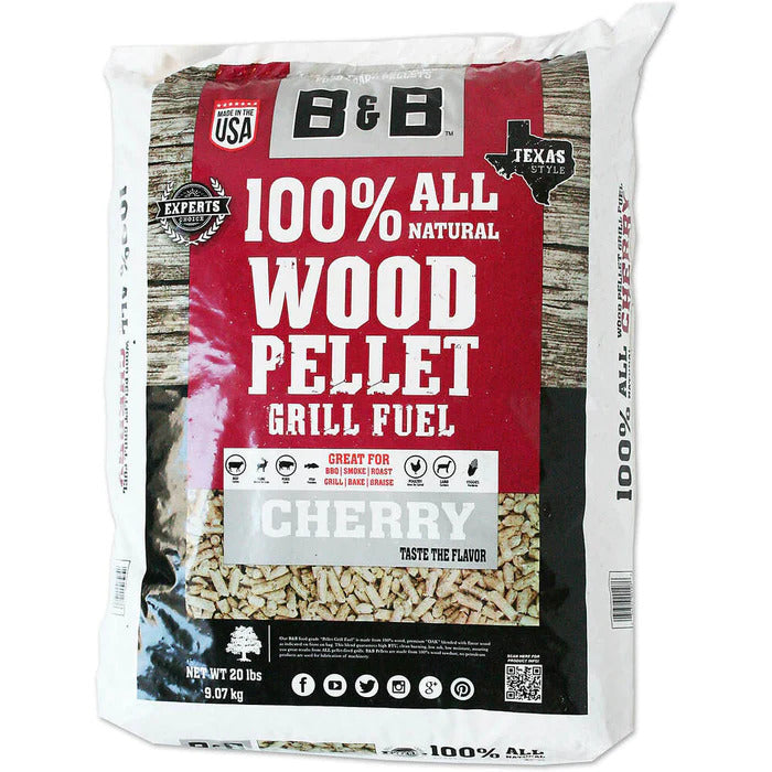 B&B Cherry Pellet Grill Fuel (20lb/9kg) - B00107 – Dizzy Lamb