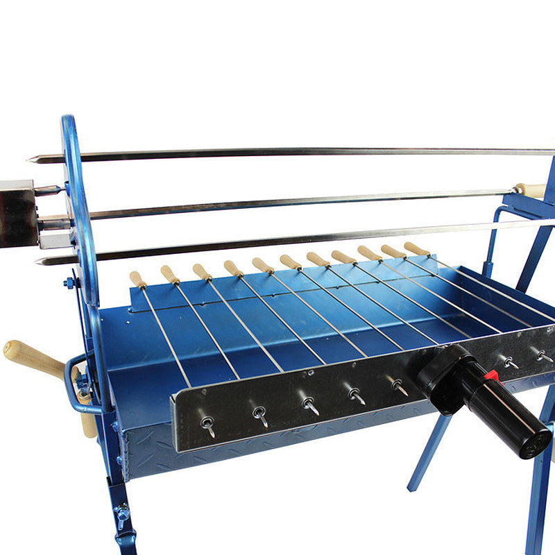 Cyprus Grill Deluxe Auto (Blue) Souvla Package Deal with 13kg Motor (P ...